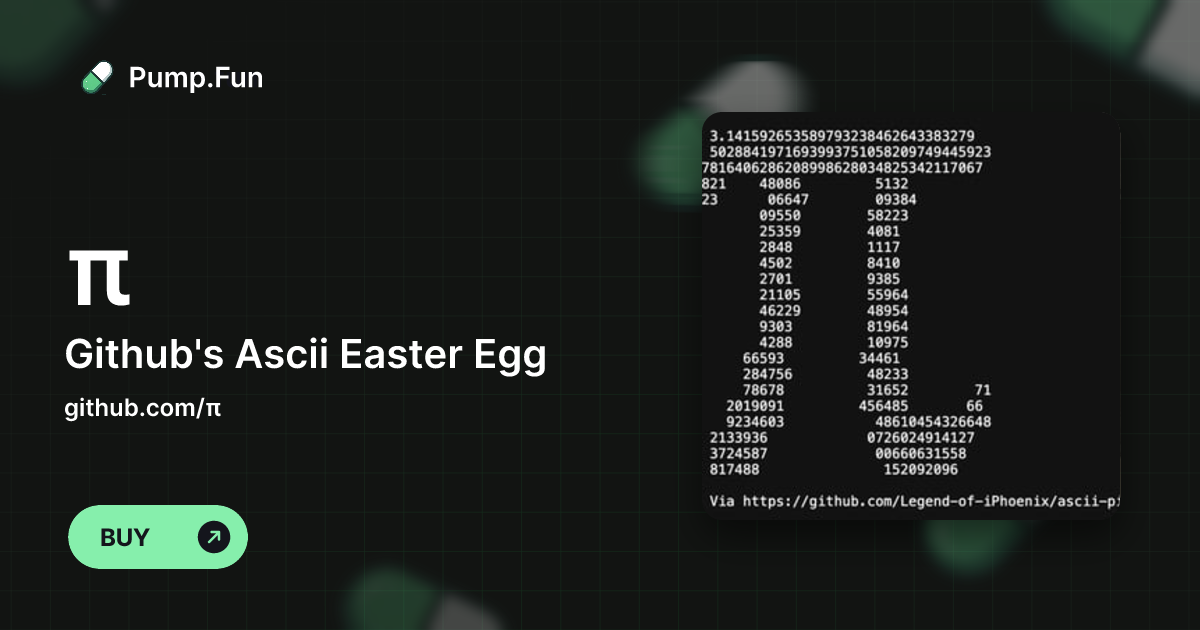 Github's Ascii Easter Egg (π) - Pump