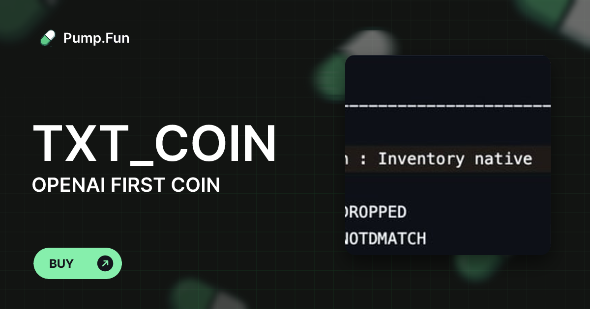 OPENAI FIRST COIN (TXT_COIN) - Pump
