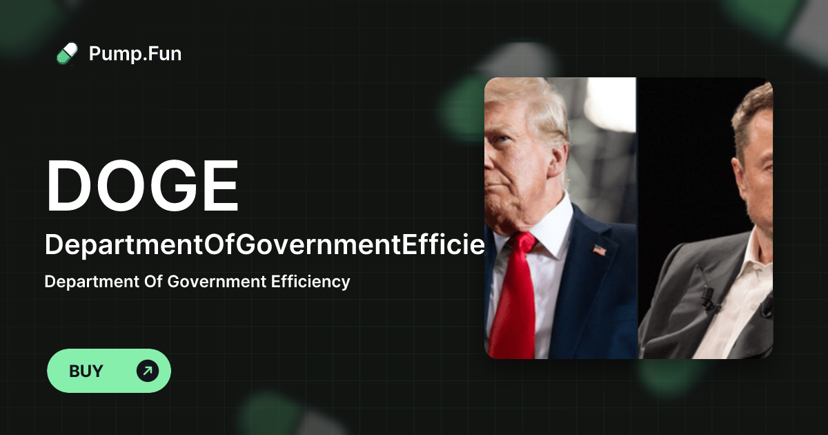 DepartmentOfGovernmentEfficiency (DOGE) - Pump