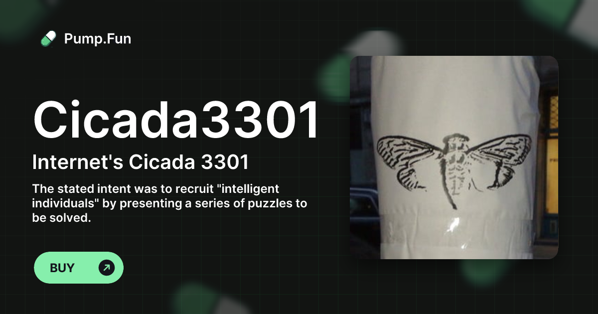 Internet's Cicada 3301 (Cicada3301) - Pump