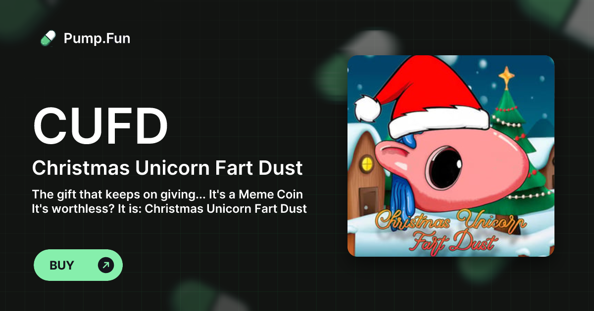 Christmas Unicorn Fart Dust (CUFD) - Pump