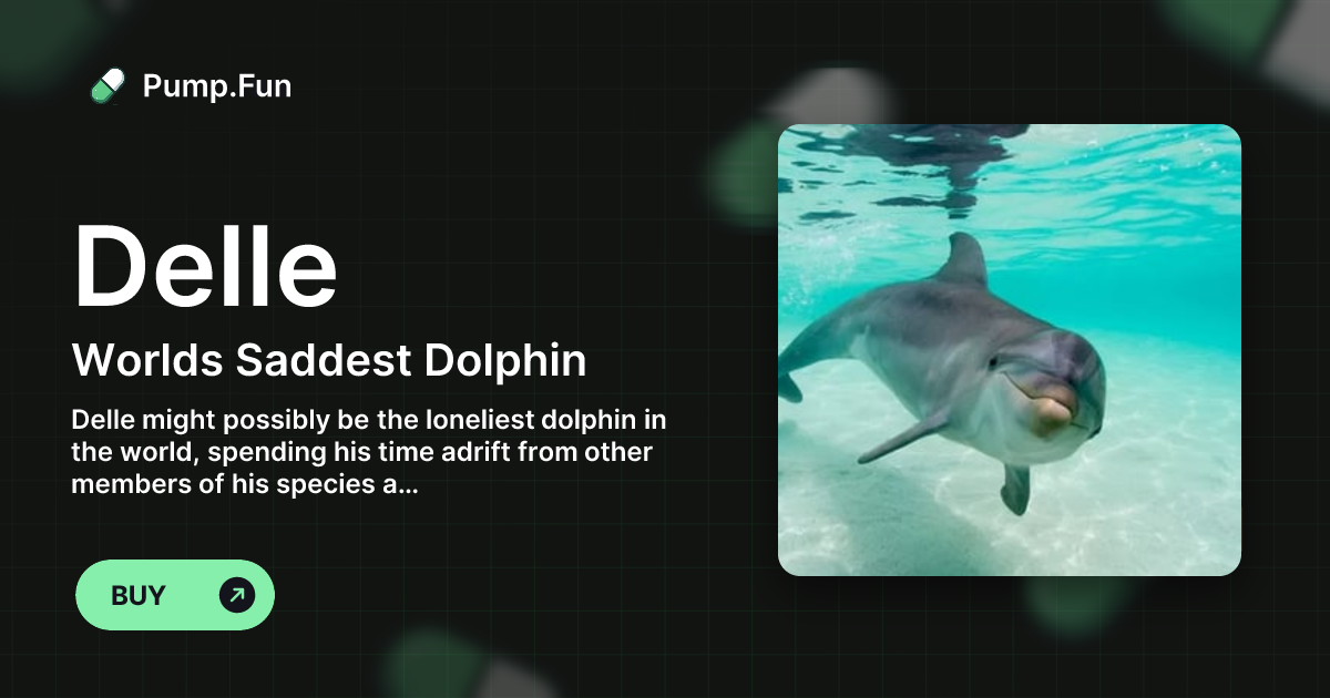 Worlds Saddest Dolphin (Delle) - Pump