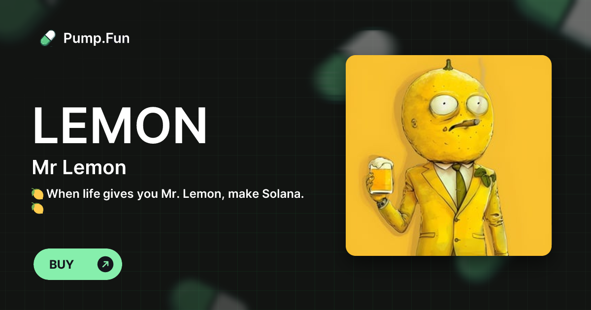Mr Lemon (LEMON) - Pump