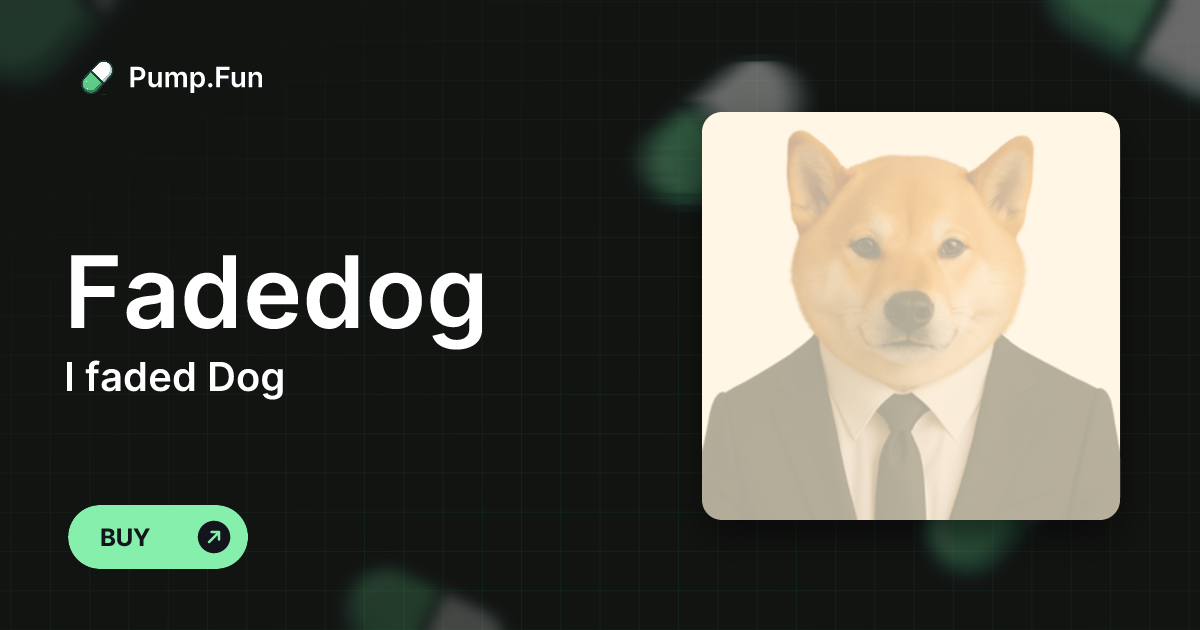 I faded Dog (Fadedog) - Pump