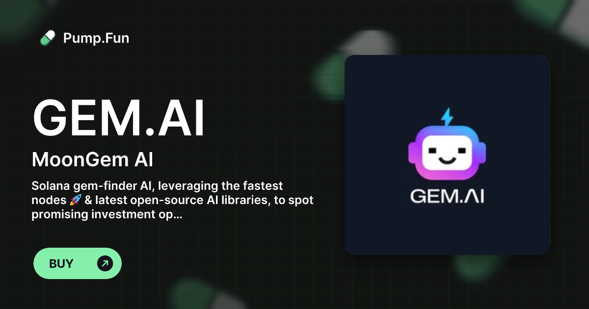 MoonGem AI (GEM.AI) - Pump