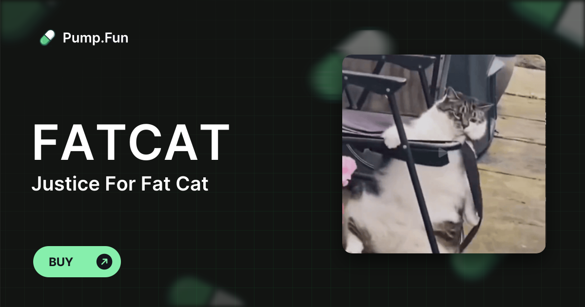 Justice For Fat Cat (FATCAT) - Pump