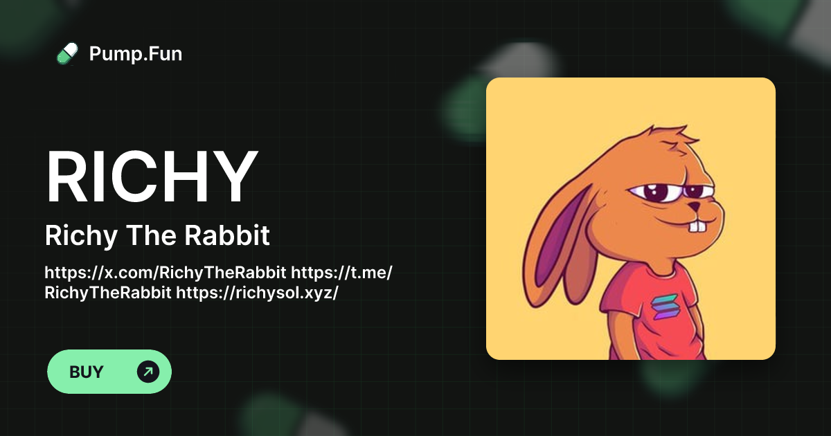 Richy The Rabbit (RICHY) - Pump