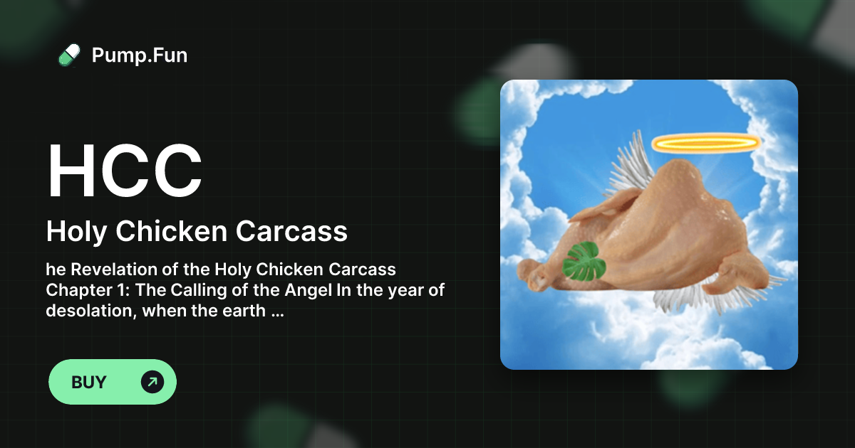 Holy Chicken Carcass (HCC) - Pump