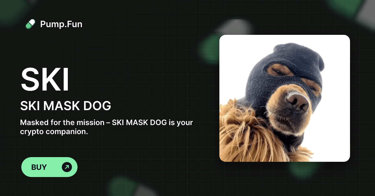 SKI MASK DOG (SKI) - Pump