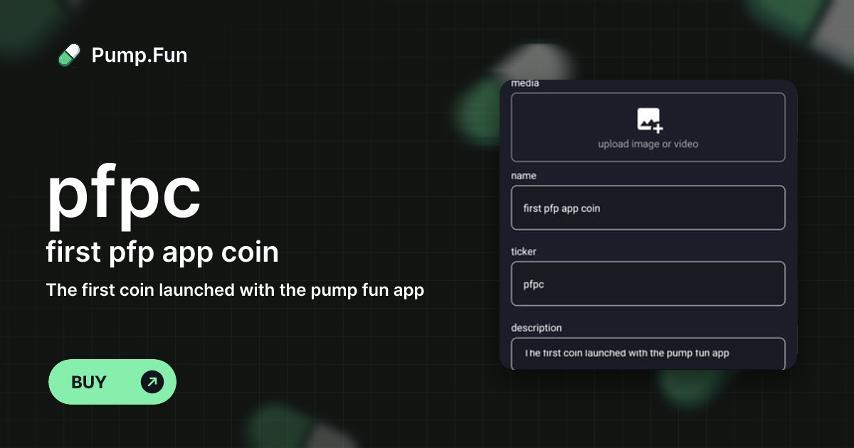 first pfp app coin (pfpc) - Pump