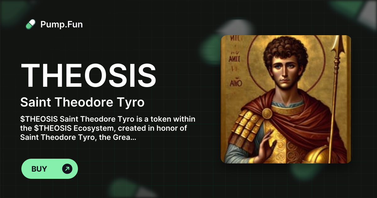 Saint Theodore Tyro (THEOSIS ) - Pump