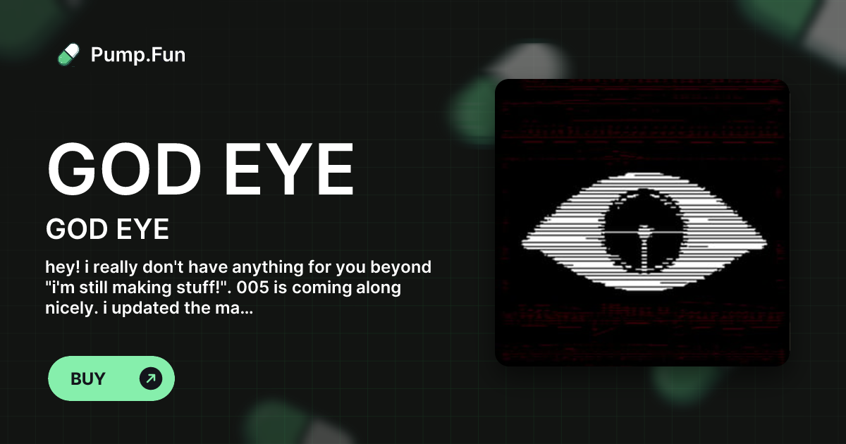 GOD EYE (GOD EYE) - Pump