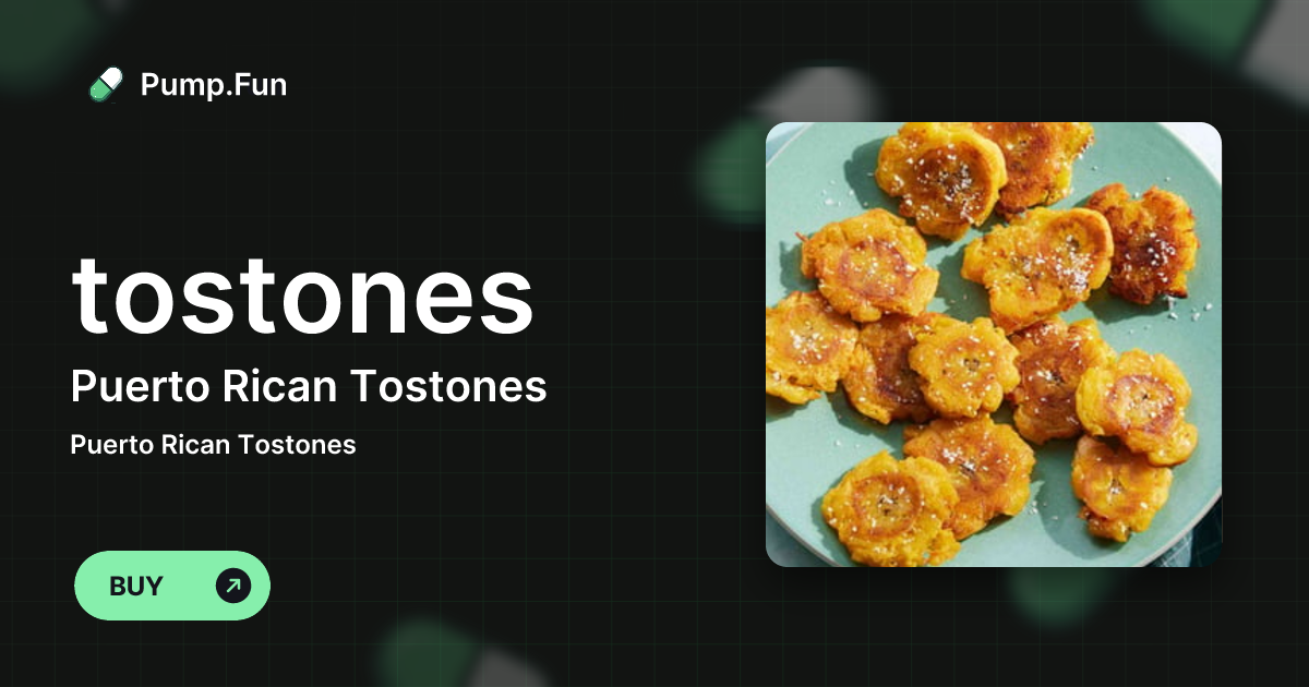 Puerto Rican Tostones (tostones) - Pump