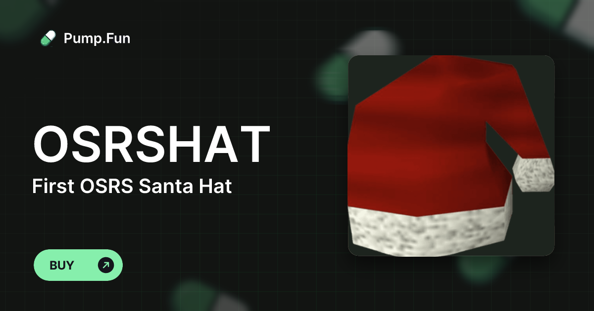 First OSRS Santa Hat (OSRSHAT) - Pump