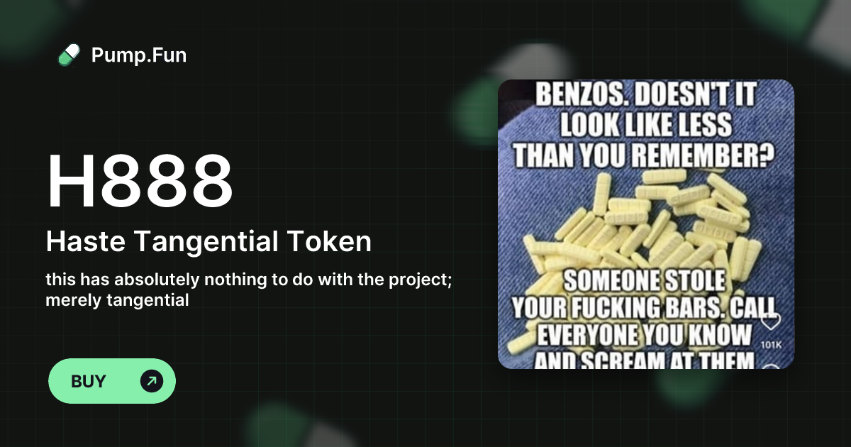 Haste Tangential Token (H888) - Pump