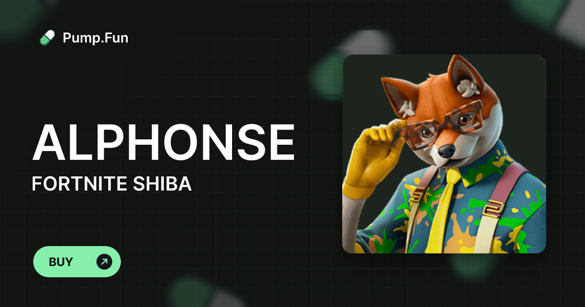 FORTNITE SHIBA (ALPHONSE) - Pump