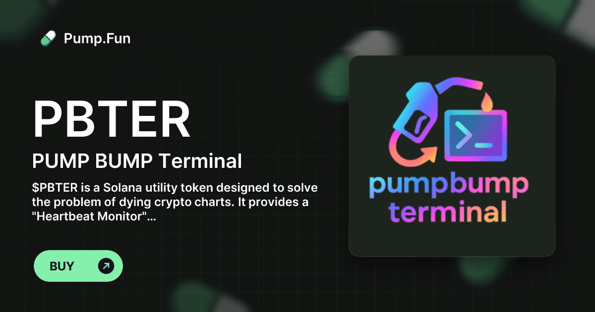 PUMP BUMP Terminal (PBTER) - Pump