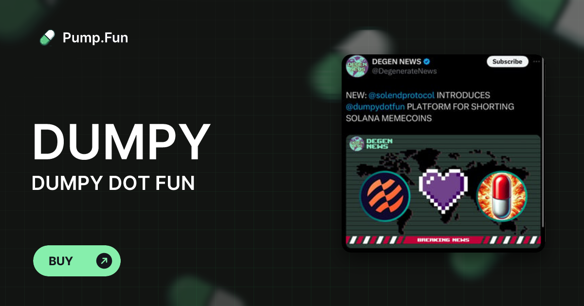 DUMPY DOT FUN (DUMPY) - Pump