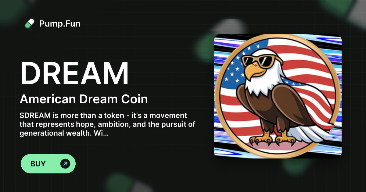 American Dream Coin (DREAM) - Pump
