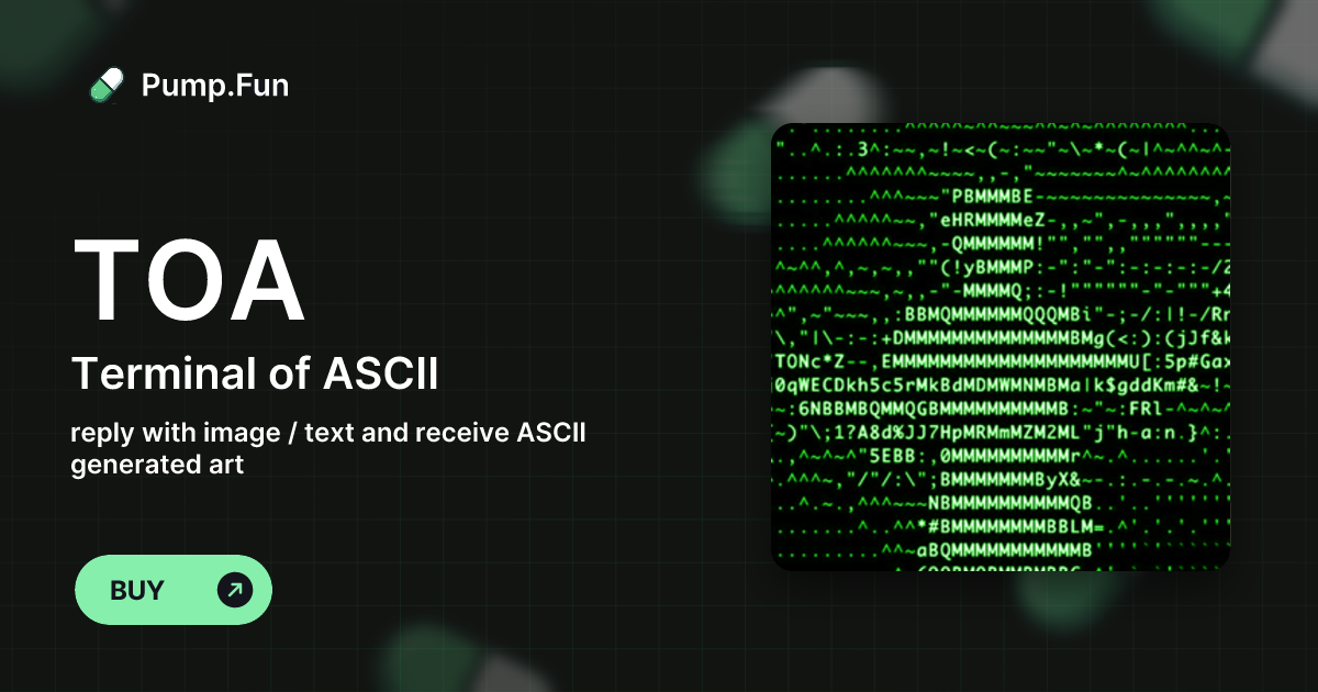 Terminal of ASCII (TOA) - Pump