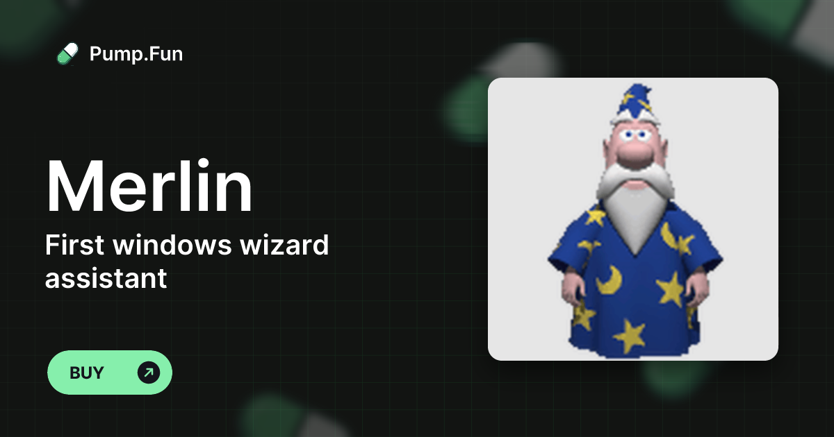 First windows wizard assistant (Merlin) - Pump