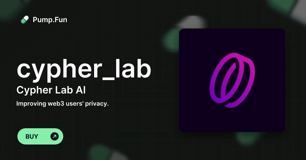 Cypher Lab AI (cypher_lab) - Pump