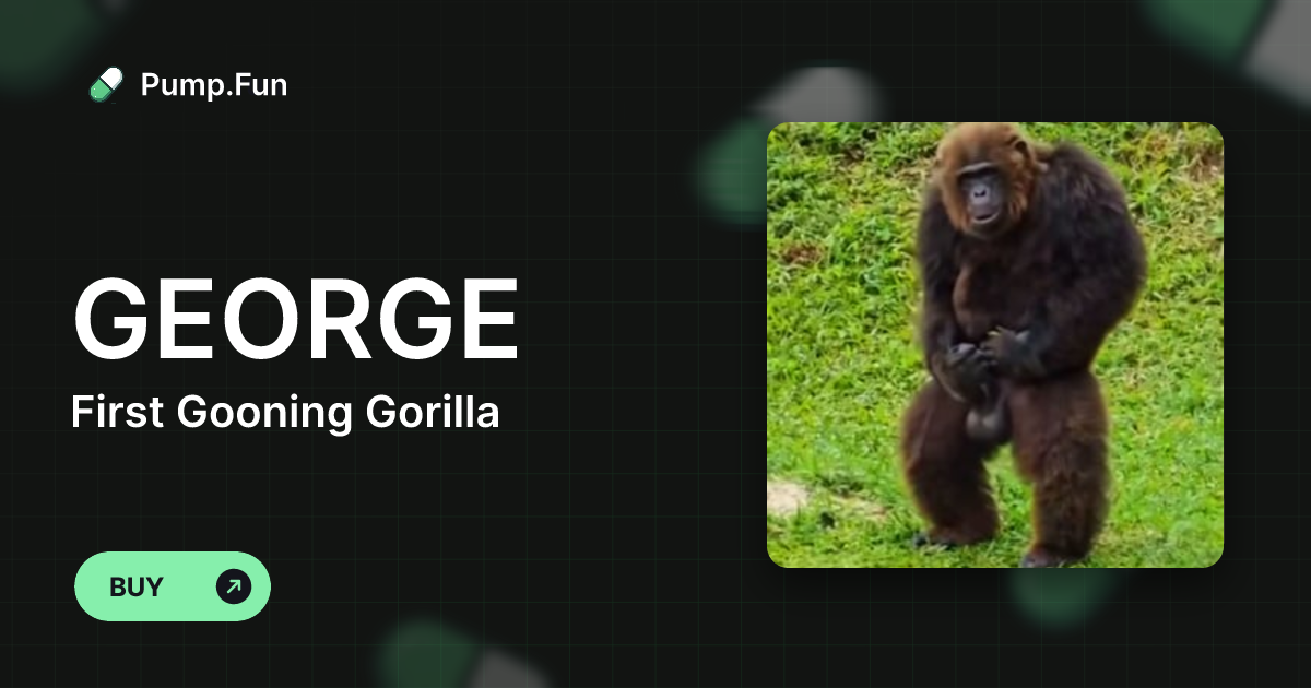 First Gooning Gorilla (GEORGE) - Pump