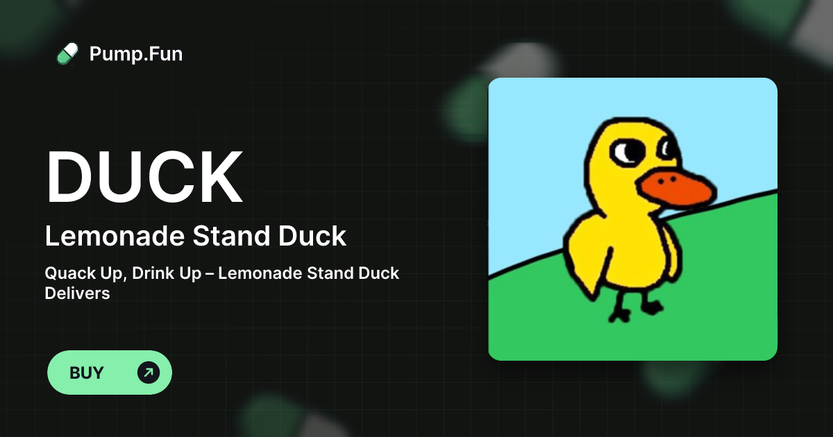 Lemonade Stand Duck (DUCK) - Pump