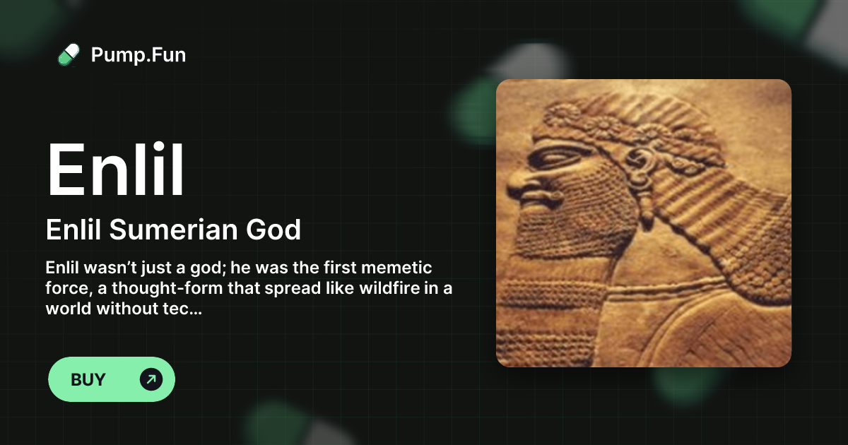 Enlil Sumerian God (Enlil) - Pump