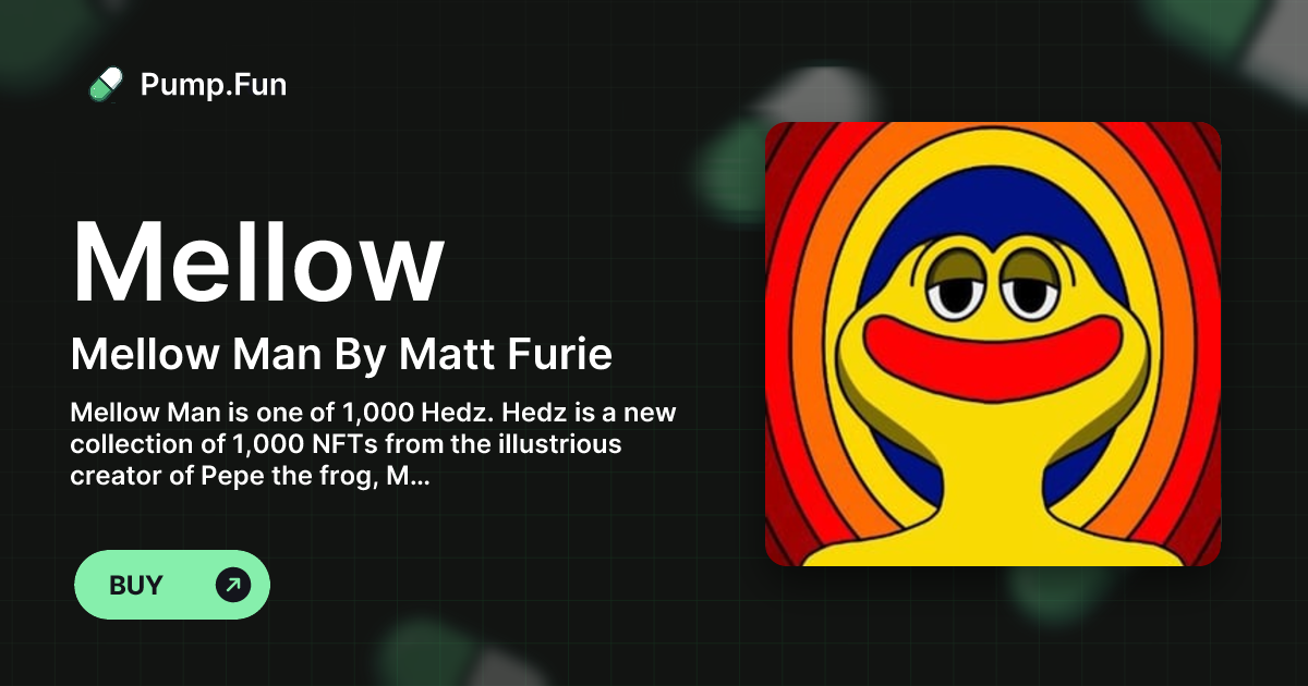 Mellow Man By Matt Furie (Mellow) - Pump
