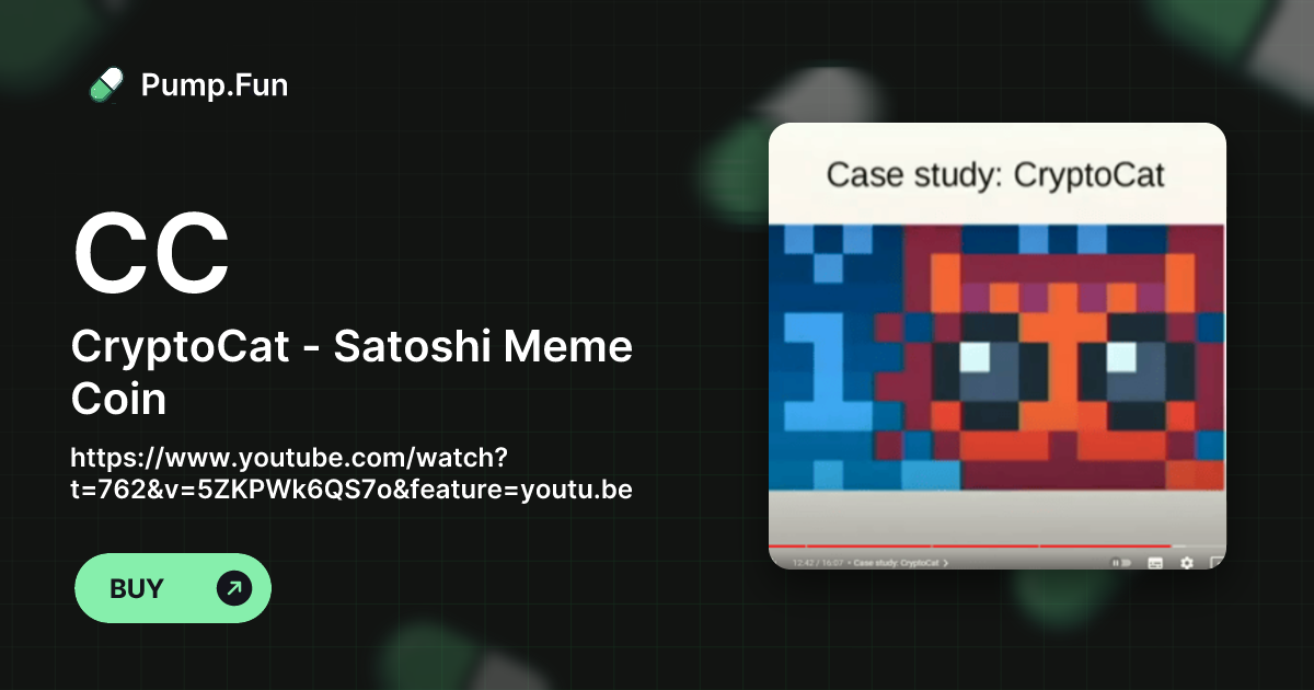 CryptoCat - Satoshi Meme Coin (CC) - Pump