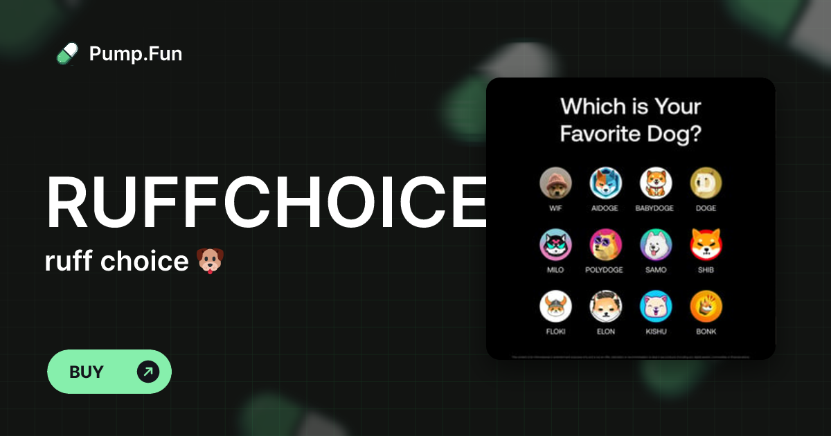 ruff choice 🐶 (RUFFCHOICE) - Pump
