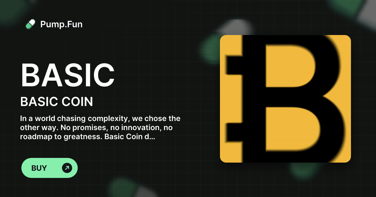 BASIC COIN (BASIC) - Pump