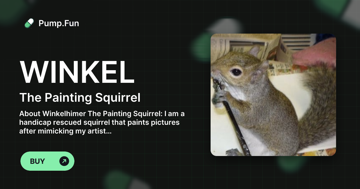 The Painting Squirrel (WINKEL) - Pump