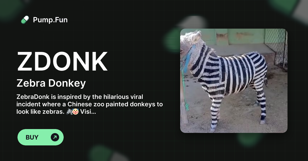 Zebra Donkey (ZDONK) - Pump