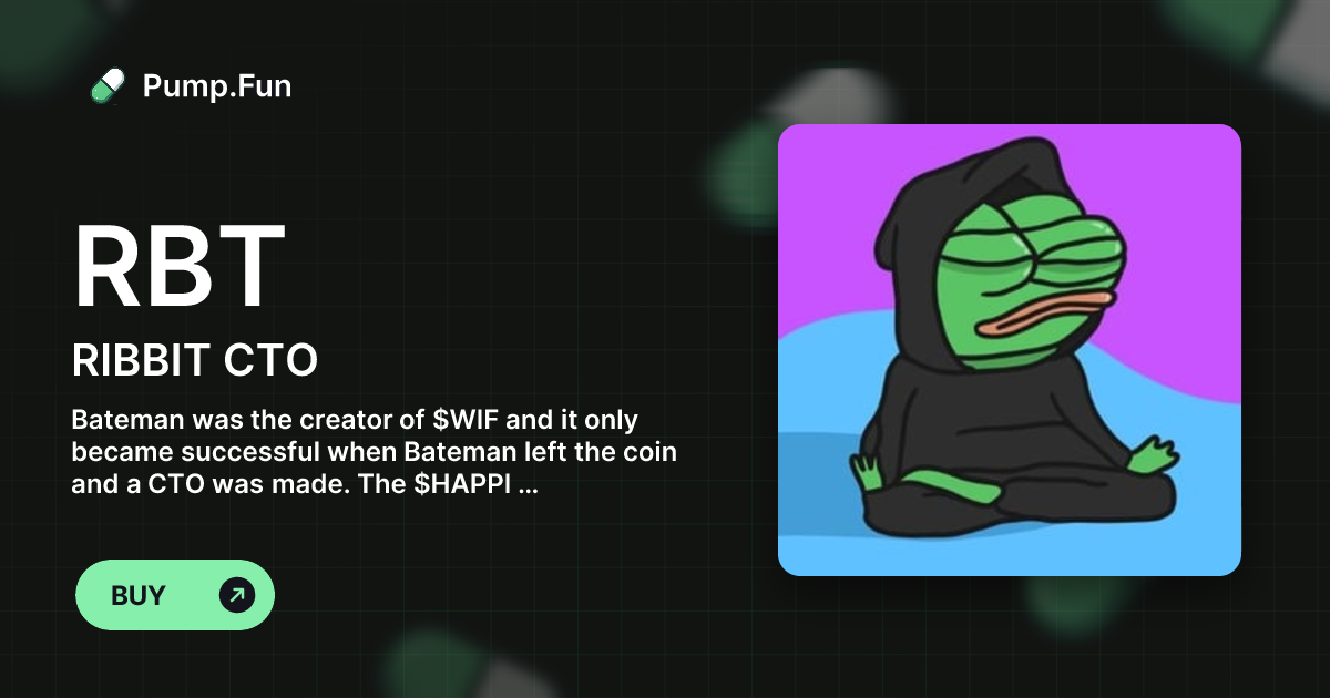 RIBBIT CTO (RBT) - Pump