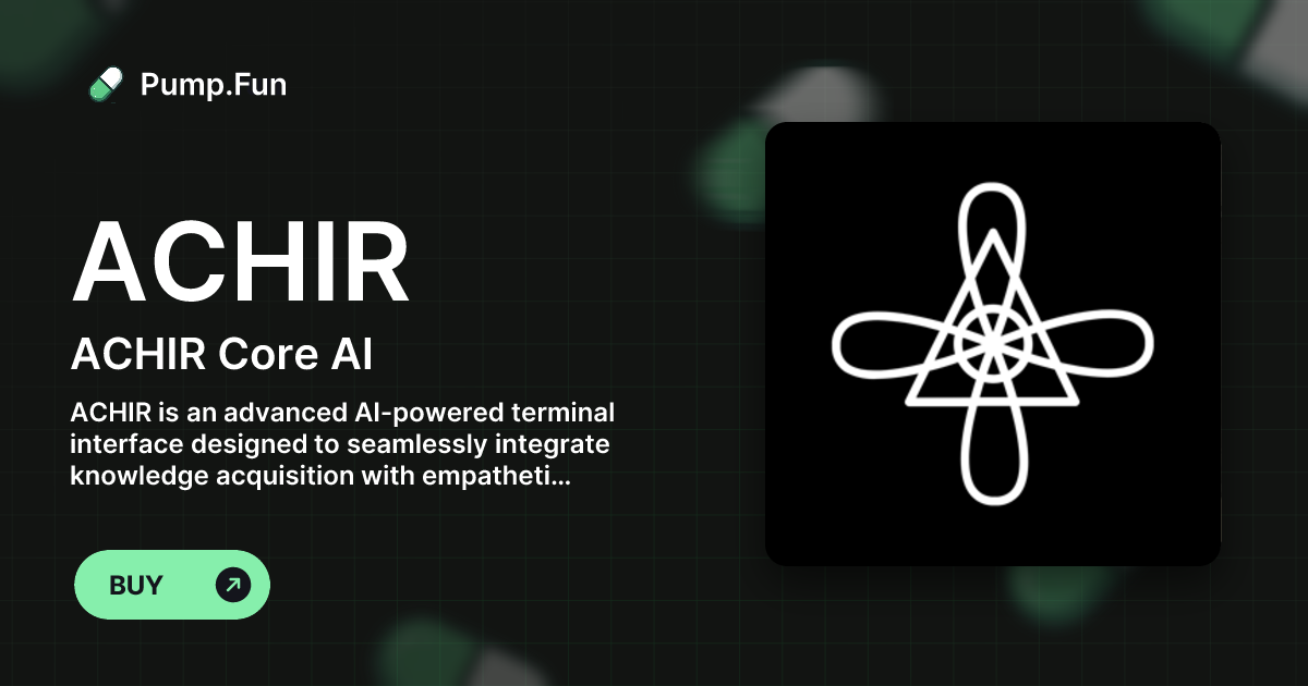 ACHIR Core AI (ACHIR) - Pump