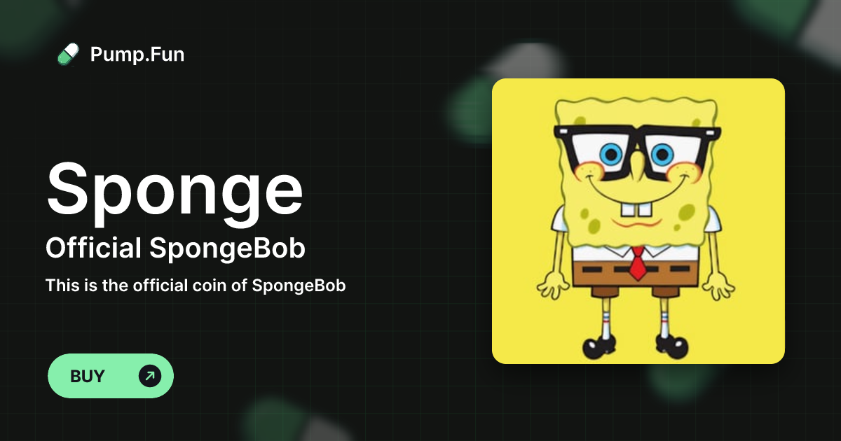 Official SpongeBob (Sponge) - Pump