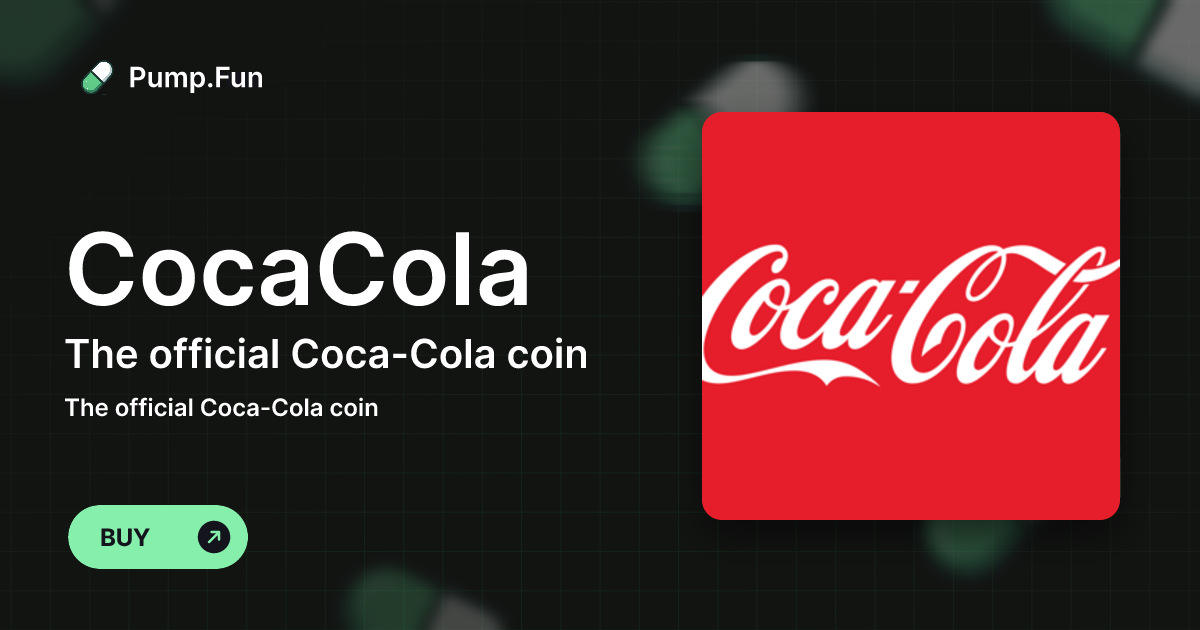 The official Coca-Cola coin (CocaCola) - Pump