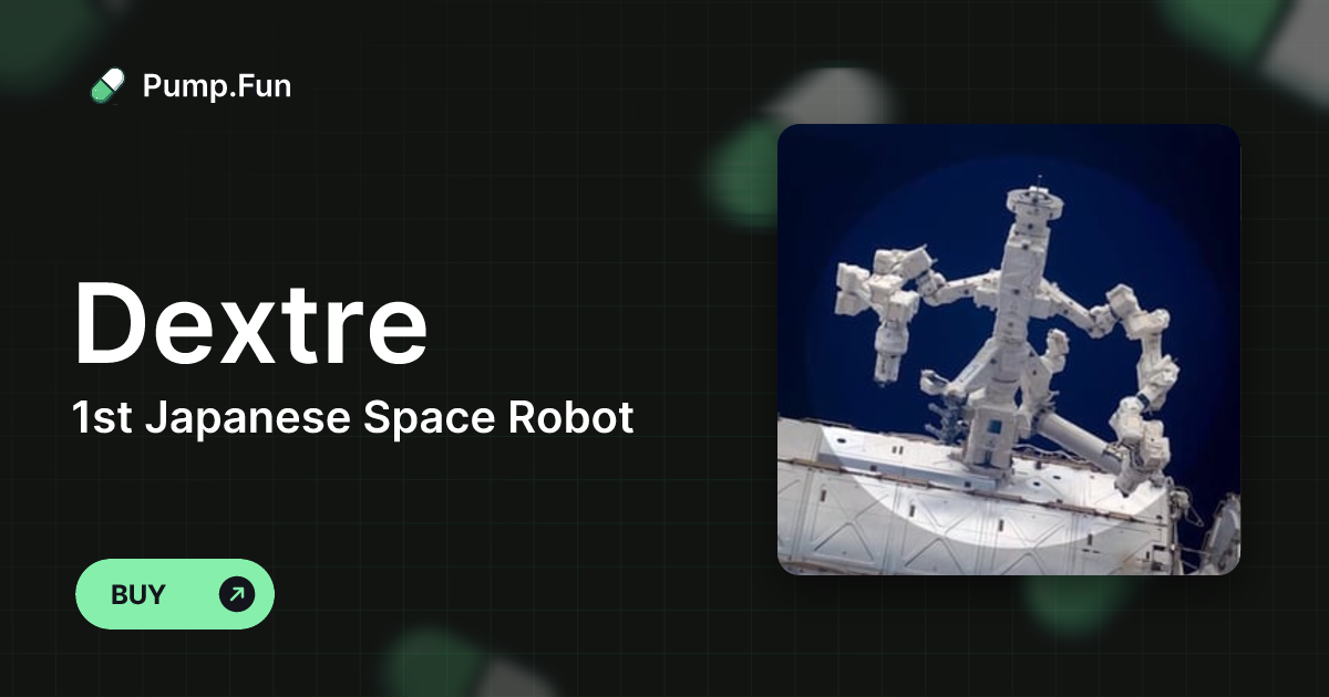 1st Japanese Space Robot (Dextre) - Pump