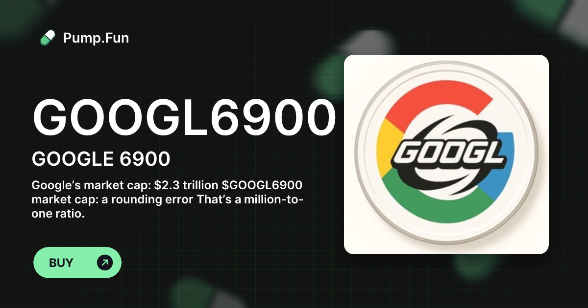 GOOGLE 6900 (GOOGL6900) - Pump