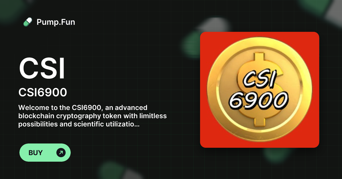 CSI6900 (CSI) - Pump