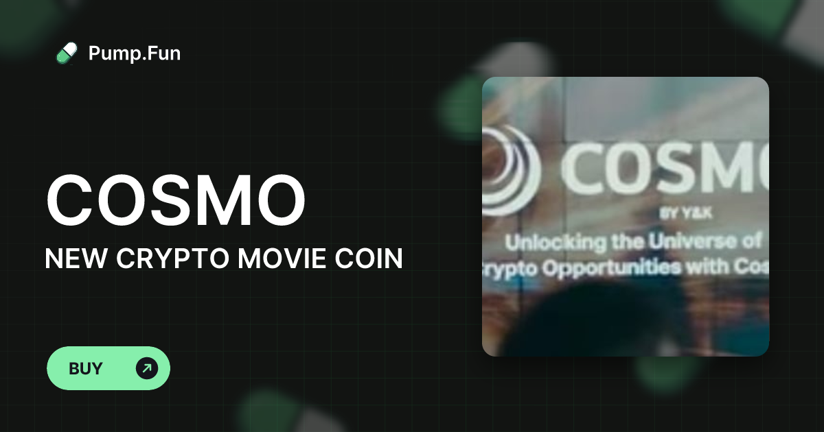 NEW CRYPTO MOVIE COIN (COSMO) - Pump