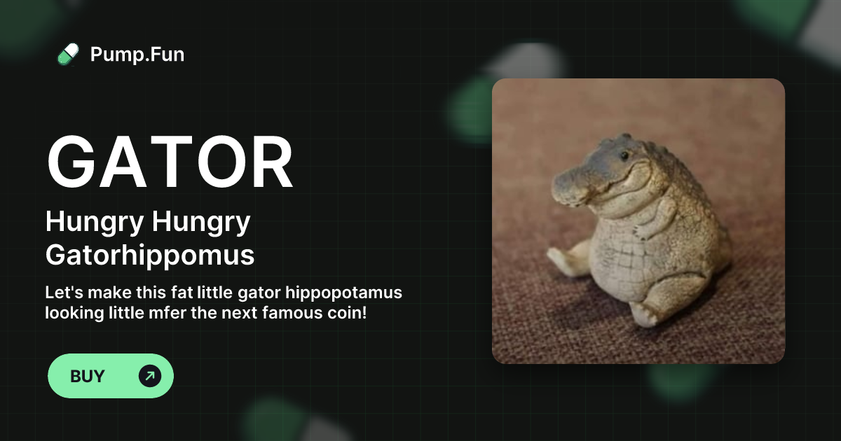 Hungry Hungry Gatorhippomus (GATOR) - Pump