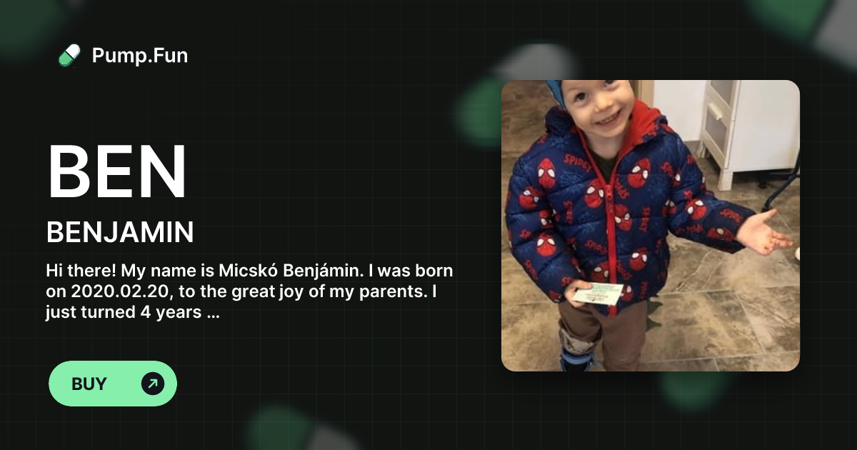 BENJAMIN (BEN) - Pump