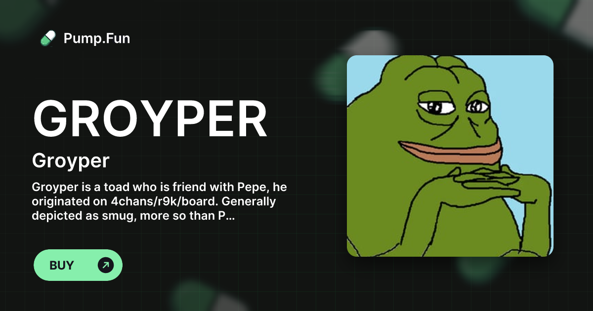 Groyper (GROYPER) - Pump