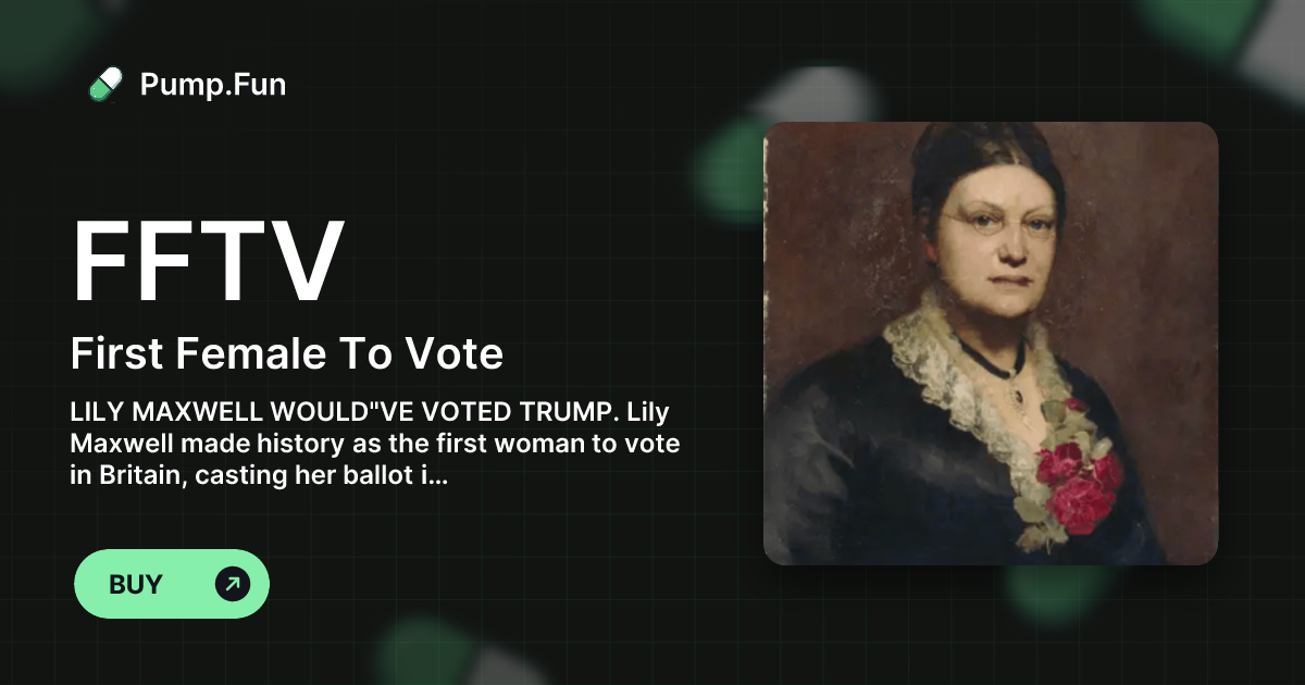 First Female To Vote (FFTV) - Pump