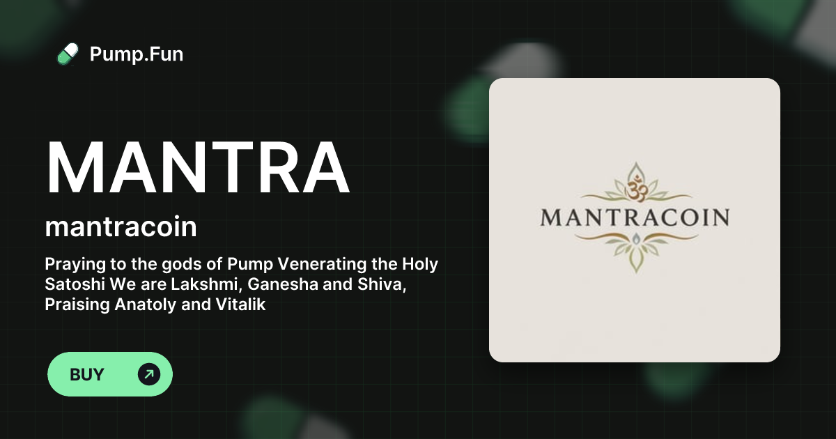 mantracoin (MANTRA) - Pump