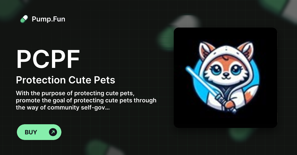Protection Cute Pets (PCPF) - Pump