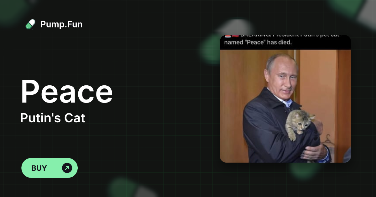 Putin's Cat (Peace) - Pump